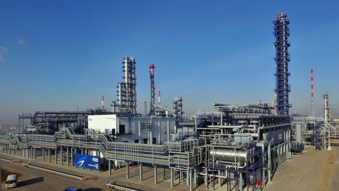 The second stage of the plant for the production of gasoline from ...